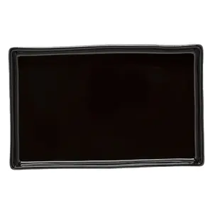 COSTA NOVA Lagoa Eco Gris Rectangular Tray - Black