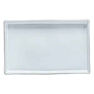 COSTA NOVA Lagoa Eco Gris Rectangular Tray - White