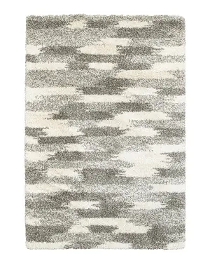 ORIENTAL WEAVERS Henderson Shag 565j Area Rug, 6'7 X 9'6 - Gray/ivory