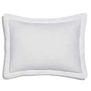 AMALIA HOME COLLECTION Stonewashed Linen Boudoir Sham Exclusive - White/white