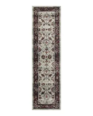 ORIENTAL WEAVERS Andorra 6842d Runner Rug, 2'6 X 12 - Stone/red