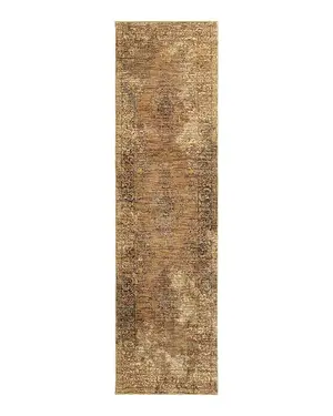 ORIENTAL WEAVERS Andorra 6845d Runner Rug, 2'6 X 12 - Gold/brown