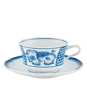 VISTA ALEGRE Coralina Tea Cup And Saucer Exclusive - Blue