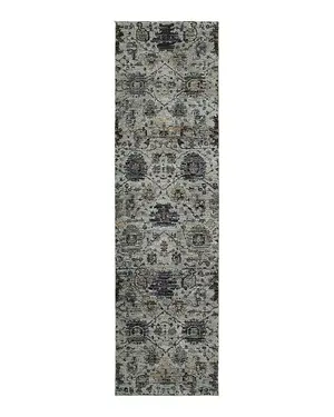 ORIENTAL WEAVERS Andorra 7120a Runner Rug, 2'6 X 12 - Blue/navy