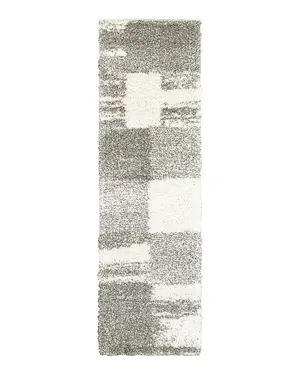ORIENTAL WEAVERS Henderson Shag 5502h Runner Rug, 2'3 X 7'6 - Ivory/gray