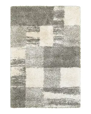ORIENTAL WEAVERS Henderson Shag 5502h Area Rug, 5'3 X 7'6 - Ivory/gray