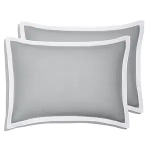 AMALIA HOME COLLECTION Stonewashed Linen King Sham, Pair Exclusive - Dusty Blue