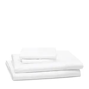 AMALIA HOME COLLECTION Cotton & Silk Sheet Set, Queen Exclusive - White
