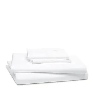 AMALIA HOME COLLECTION 420tc Sateen Sheet Set, Queen Exclusive - White