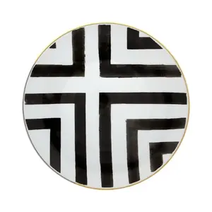 VISTA ALEGRE Sol Y Sombra Christian Lacroix Dinner Plate - Black
