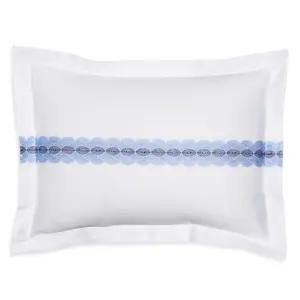 AMALIA HOME COLLECTION Arcada Boudoir Sham, Exclusive - White/blue