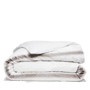 AMALIA HOME COLLECTION Arcada Duvet Cover, Full/queen Exclusive - White/greige