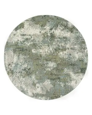ORIENTAL WEAVERS Evolution 8039e Round Rug, 7'10 X 7'10 - Blue/green