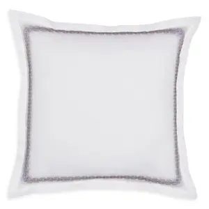 AMALIA HOME COLLECTION Arcada Euro Sham Exclusive - White/greige