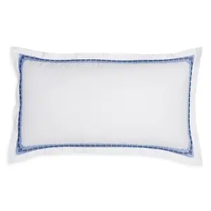 AMALIA HOME COLLECTION Arcada Standard Shams, Pair Exclusive - White/blue