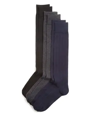 Polo Ralph Lauren Over-the-calf Dress Socks, Pack Of 3 - Assorted