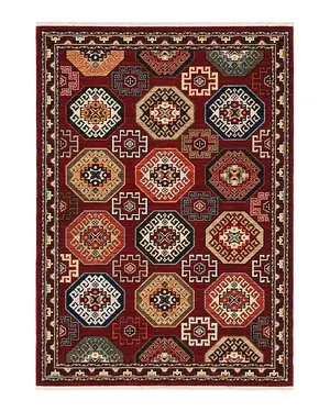 ORIENTAL WEAVERS Lilihan 091r6 Runner Area Rug, 2' X 6 - Red/multi