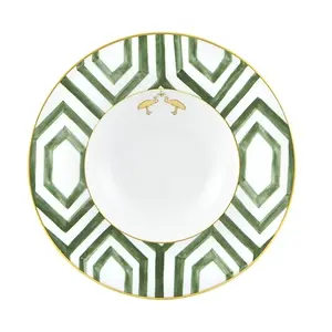 VISTA ALEGRE Amazonia Soup Plate - Green