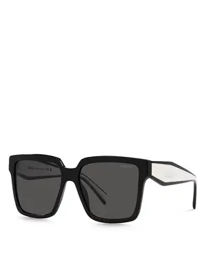 Prada Square Sunglasses - Black/gray Solid