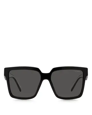 Prada Square Sunglasses - Black/gray Solid