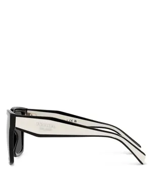 Prada Square Sunglasses - Black/gray Solid