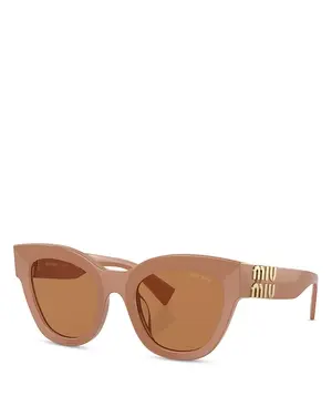 Miu Miu 51mm Cat Eye Sunglasses Pink/brown Solid