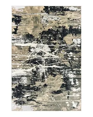 ORIENTAL WEAVERS Bowen 109e Runner Rug, 2'3 X 7'6 - Black/gold