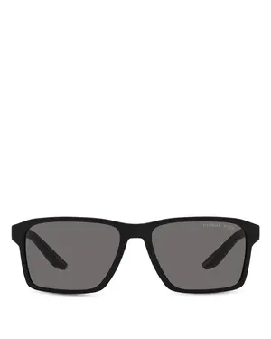 Prada Sport Low Bridge Fit Rectangle Sunglasses, 58mm