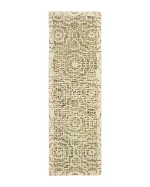 ORIENTAL WEAVERS Tallavera 55606 Runner Area Rug, 2'6 X 8 - Green/ivory