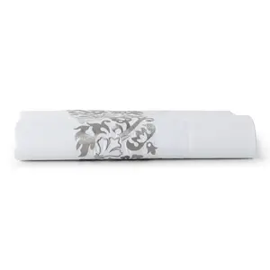 SFERRA Saxon Flat Sheet, Full/queen - Gray