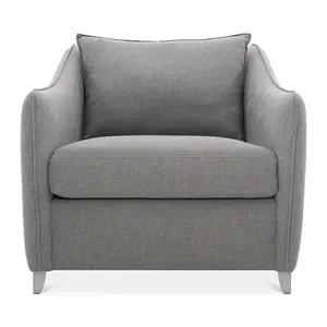 BERNHARDT Monterey Outdoor Chair - Gray/brushed Aluminum