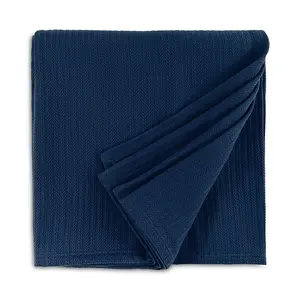 SFERRA Grant Blanket, Full/queen Navy Blue