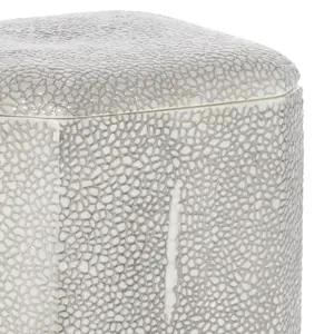 KASSATEX Shagreen Cotton Ball Jar