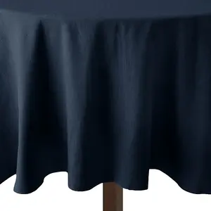 SFERRA Festival Tablecloth, 90 Round - Navy