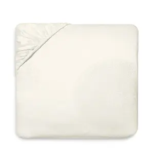 SFERRA Giza 45 Medallion Fitted Sheet, Cal King - Ivory