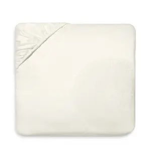 SFERRA Giza 45 Medallion Fitted Sheet, Cal King - Ivory