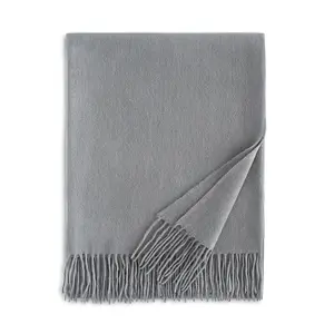 SFERRA Cashmere Dorsey Throw Silver