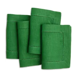 SFERRA Festival Cocktail Napkins, Set Of 4 - Emerald