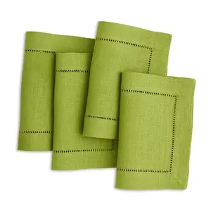 SFERRA Festival Cocktail Napkins, Set Of 4 - Fern