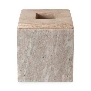 KASSATEX San Marino Tissue Holder - Marble/wood