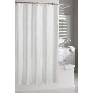 KASSATEX Honeycomb Waffle Shower Curtain