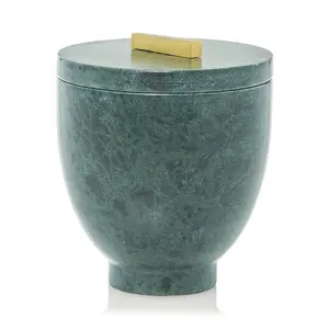 KASSATEX Esmeralda Cotton Jar - Green Marble