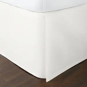 SFERRA Favo Bedskirt, Queen - Ivory