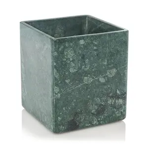 KASSATEX Esmeralda Wastebin - Green Marble