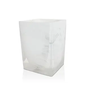 KASSATEX Ducale Waste Basket - White/black