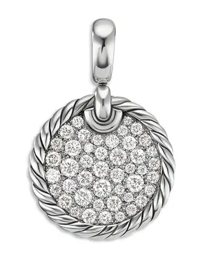 David Yurman Dy Elements Pave Diamond Pendant - Silver