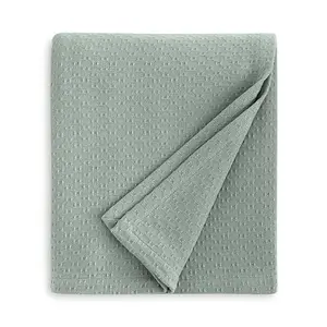 SFERRA Corino Blanket, King Seagreen