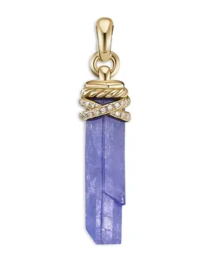 David Yurman Tanzanite Amulet With Diamonds - Tanzanite/gold