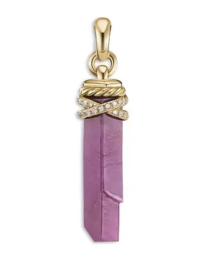 David Yurman David Yurman Amulets Wrapped Ruby And Diamond Pendant Ruby/gold