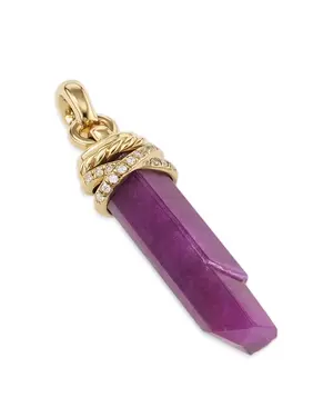 David Yurman Amulets Wrapped Ruby And Diamond Pendant - Ruby/gold